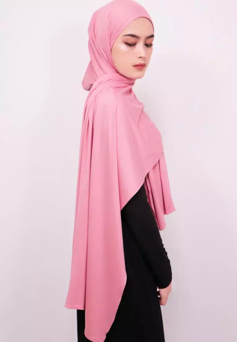 Jual DAW Project DH068 Hijab Pashmina instan Pink Original 2024 | ZALORA Indonesia
