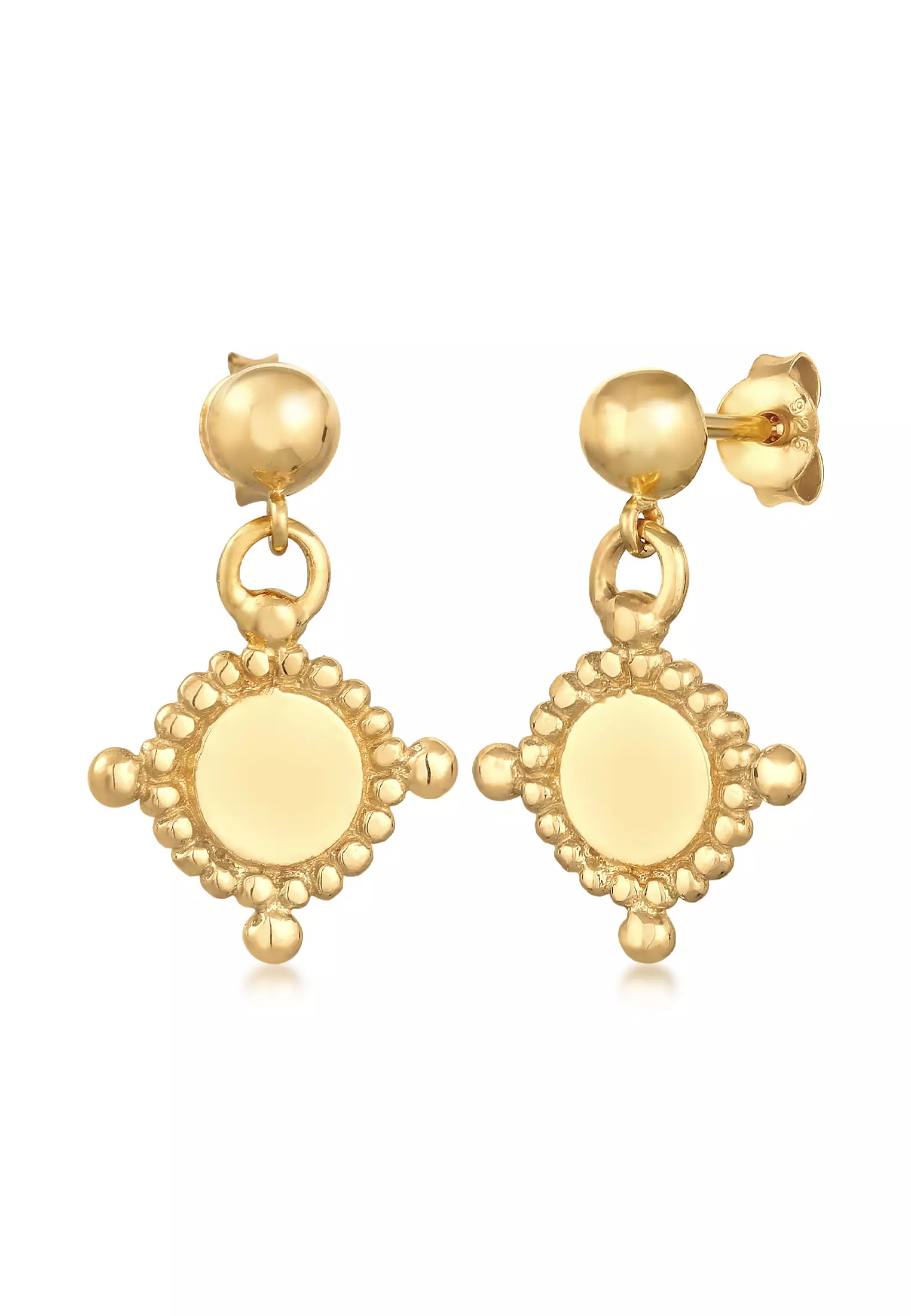 Buy ELLI GERMANY Earrings Balls Basic Gold Plated Online | ZALORA Malaysia