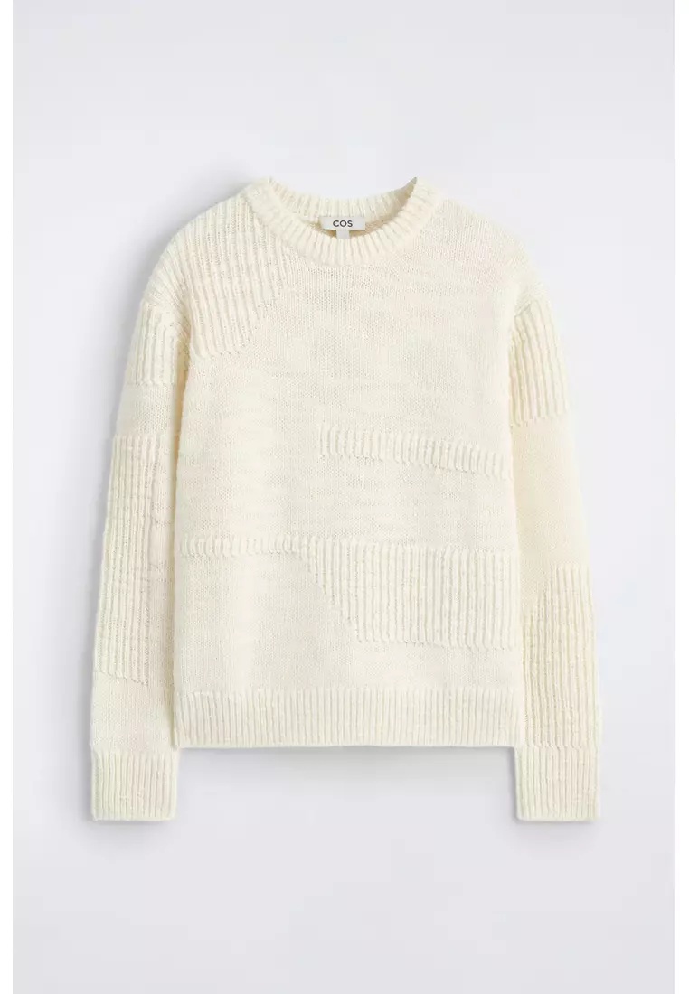 Buy COS LADDER-STITCH WOOL JUMPER 2025 Online | ZALORA