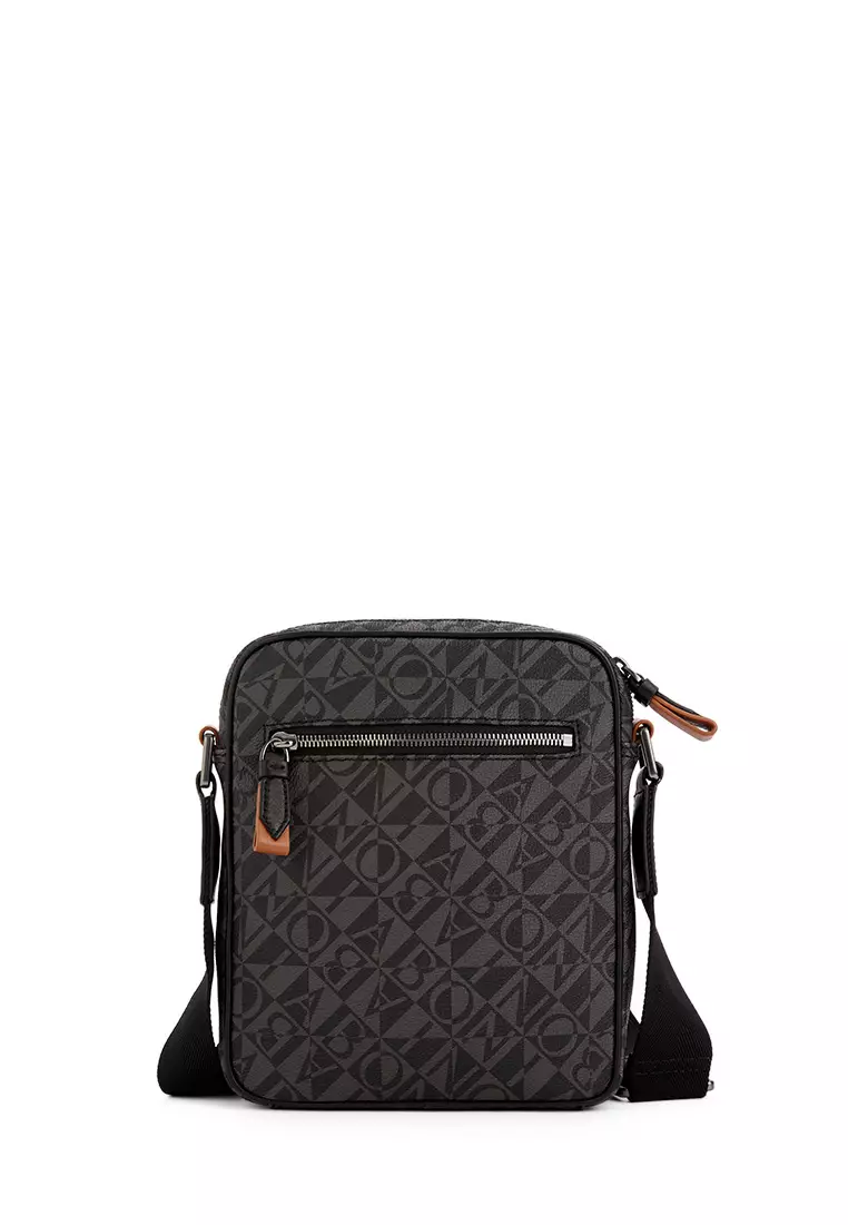 Buy BONIA Medium Brown Dario Monogram Small Postman Bag 2024 Online ...