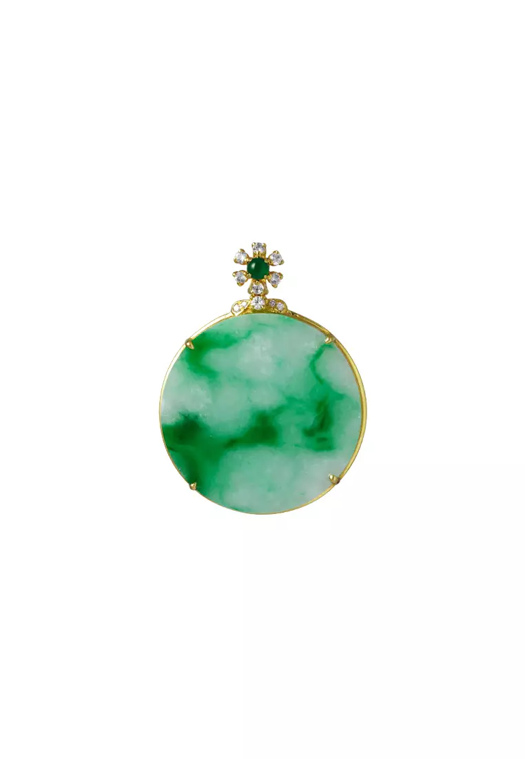 Buy TOMEI TOMEI Peacefully Jade Pendant, Yellow Gold 750 Online ...