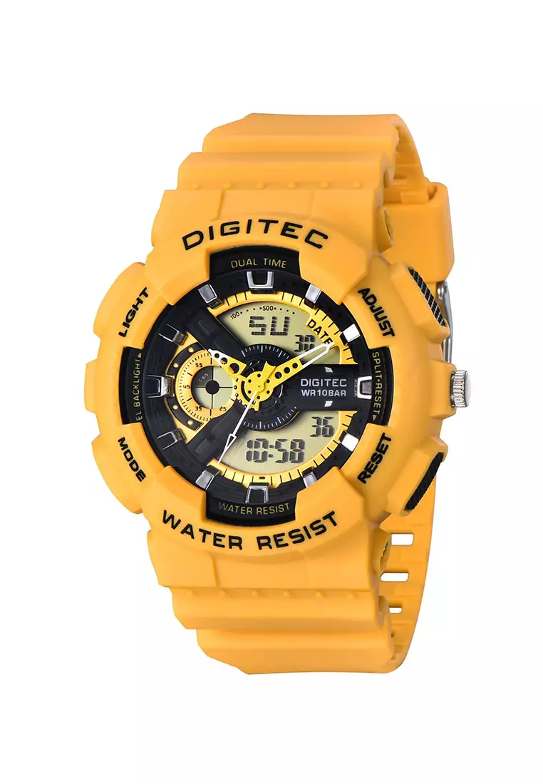 Jual Digitec Digitec Jam Tangan Pria - Yellow Black - Resin Strap - DG ...