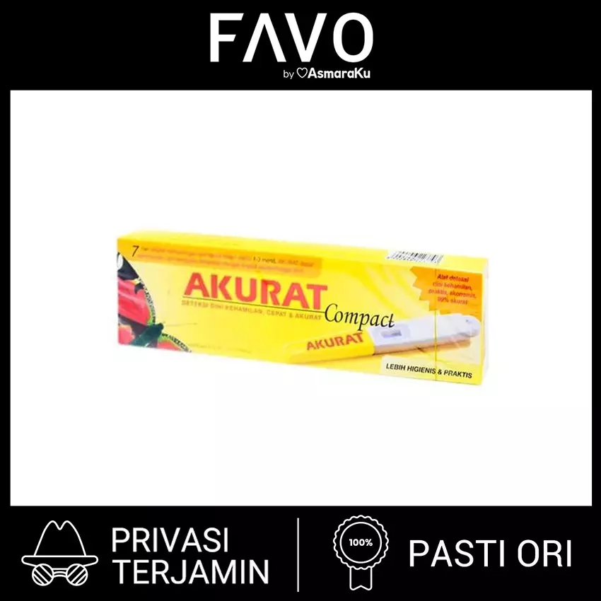 Jual Akurat Test Pack Akurat Compact Alat Uji Kehamilan Original 2025 ...