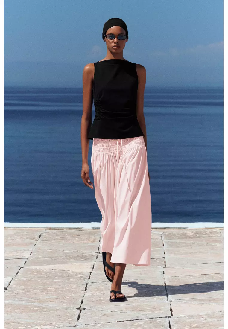 Buy COS RUCHED-WAIST MIDI SKIRT 2026 Online | ZALORA