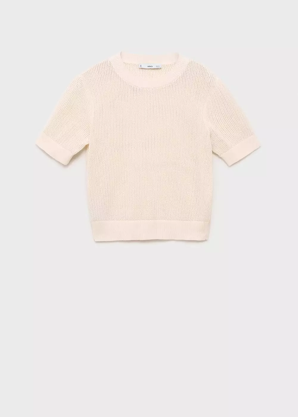 Jual Mango Sweater rajutan openwork lengan pendek Original 2025 ...