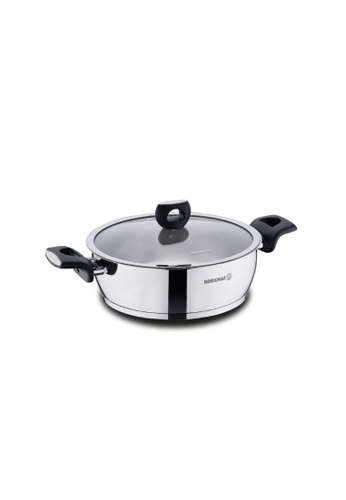 Buy KORKMAZ Korkmaz Nora 316 Stainless Steel Casserole Pot with Lid ...