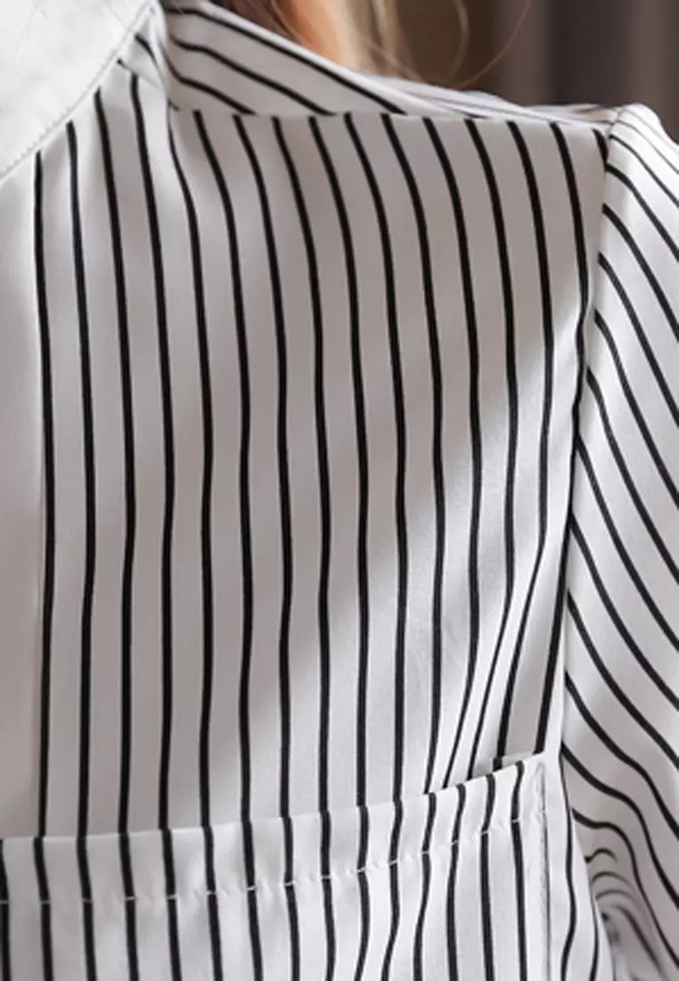 Buy Halo Stripes Pattern Blouses Online | ZALORA Malaysia