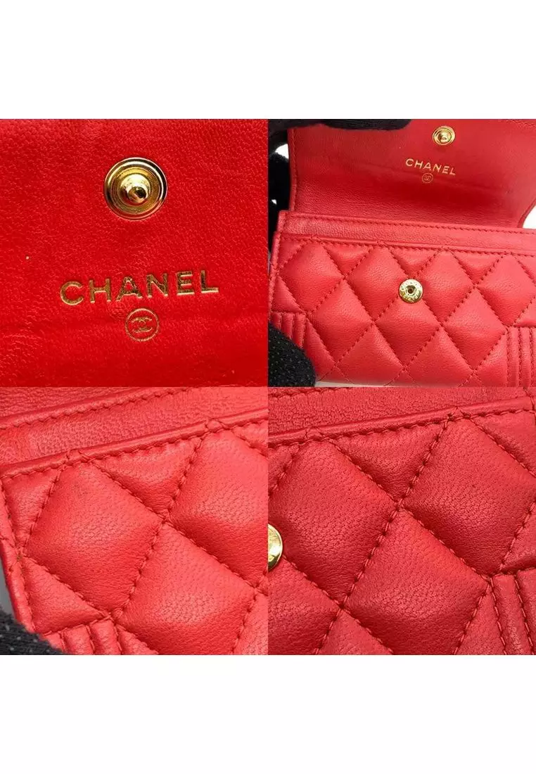 Buy Chanel Pre-Loved Chanel Red Leather Boy 2025 Online | ZALORA ...