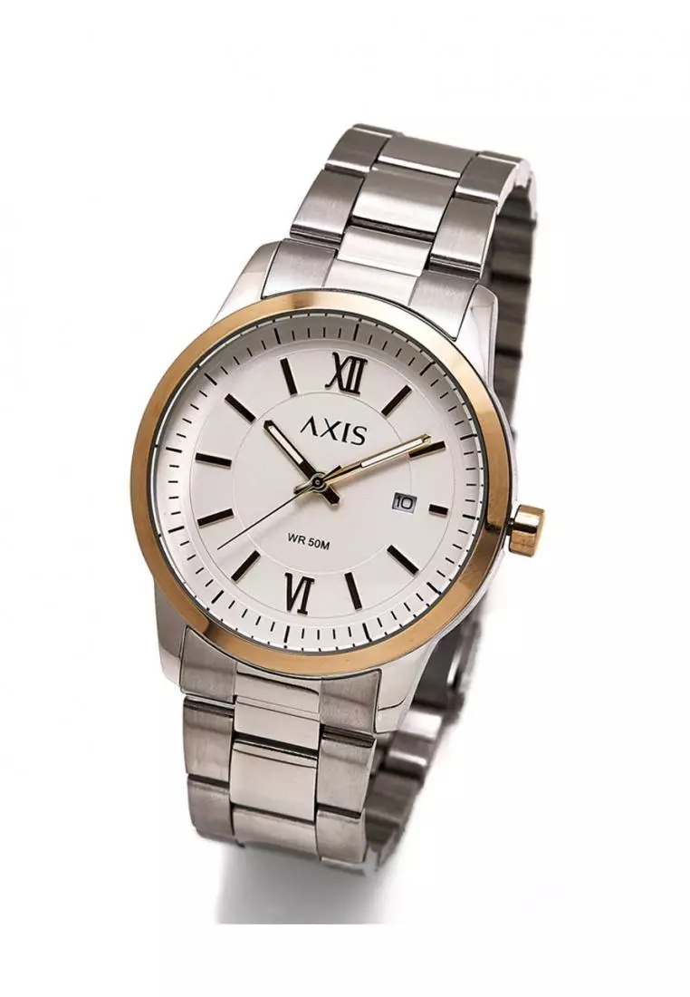 Buy Axis Axis HENRY Silver Stainless Steel Watch For Men AE1274-0101 ...
