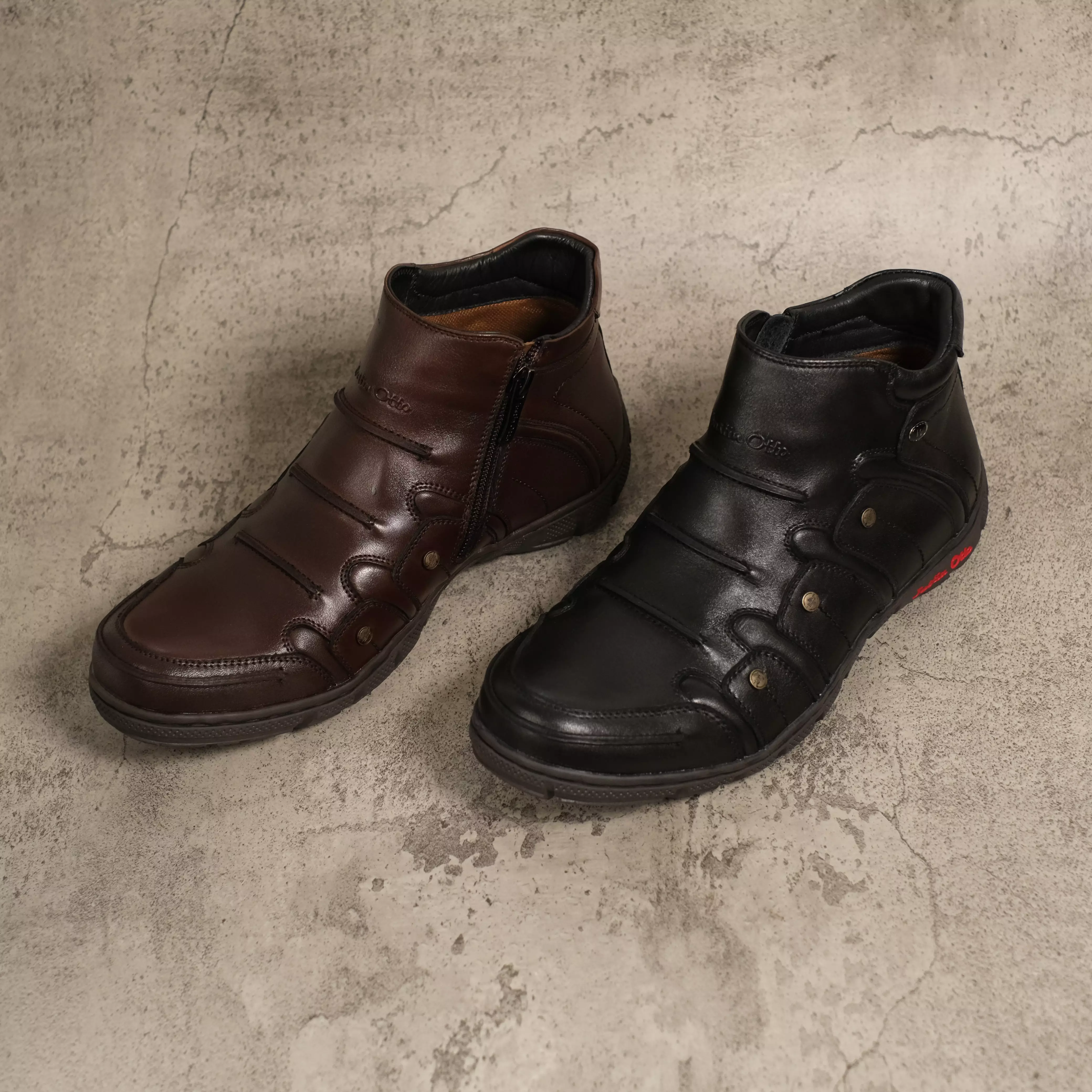 Jual Justin Otto Justin otto sepatu boots kulit pria art asb 819 brown ...