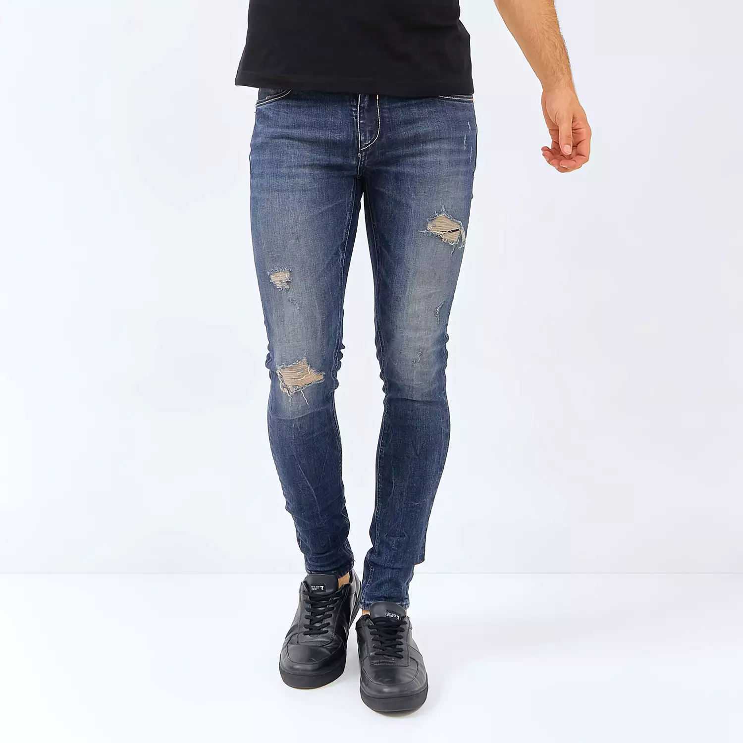 Jual Emba Jeans EMBA DENIM - Celana Denim Skinny Fit Stretch Warna Dark ...