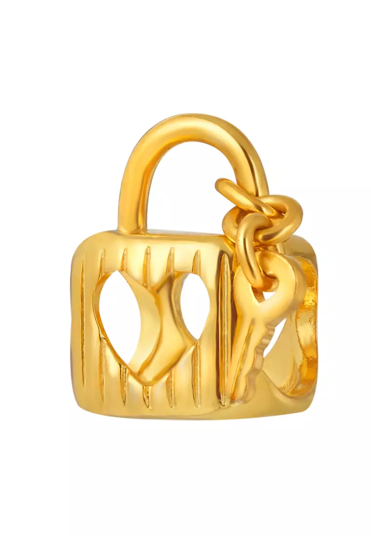 Buy TOMEI TOMEI Love Lock Charm, Yellow Gold 916 Online | ZALORA Malaysia