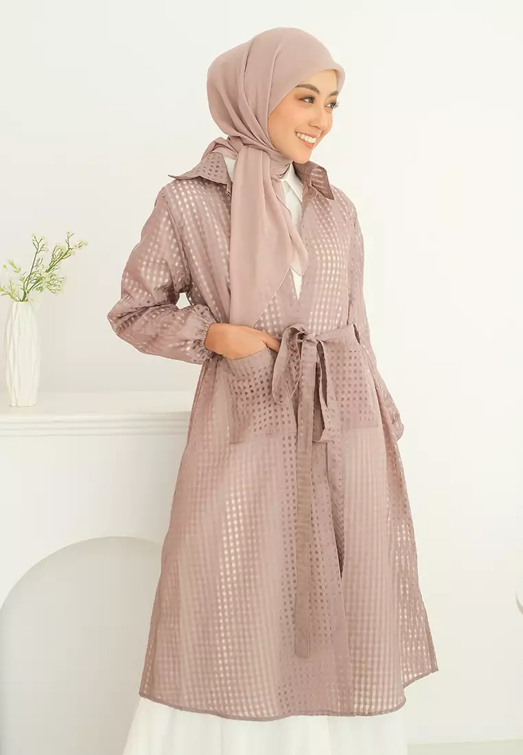 Jual Lozy Hijab Irish Outer Brownie Plaid Original 2025 | ZALORA Indonesia