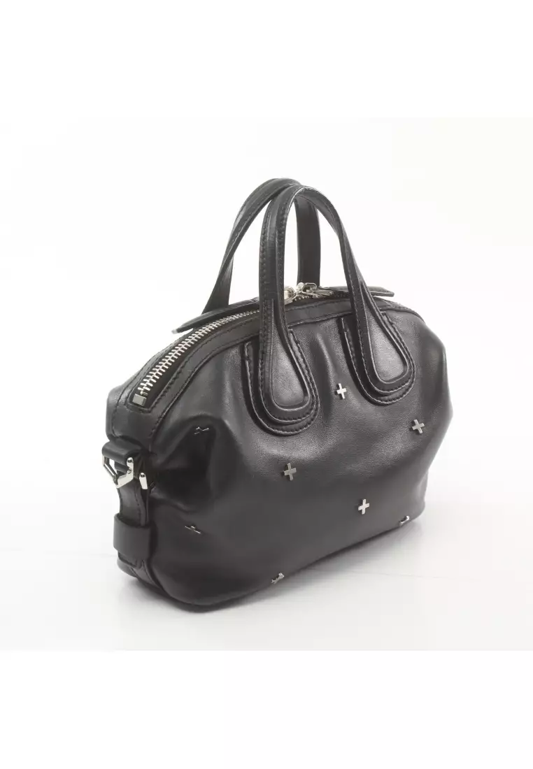 Buy Givenchy Pre-loved Givenchy nightingale micro Handbag leather black 2WAY 2024 Online | ZALORA