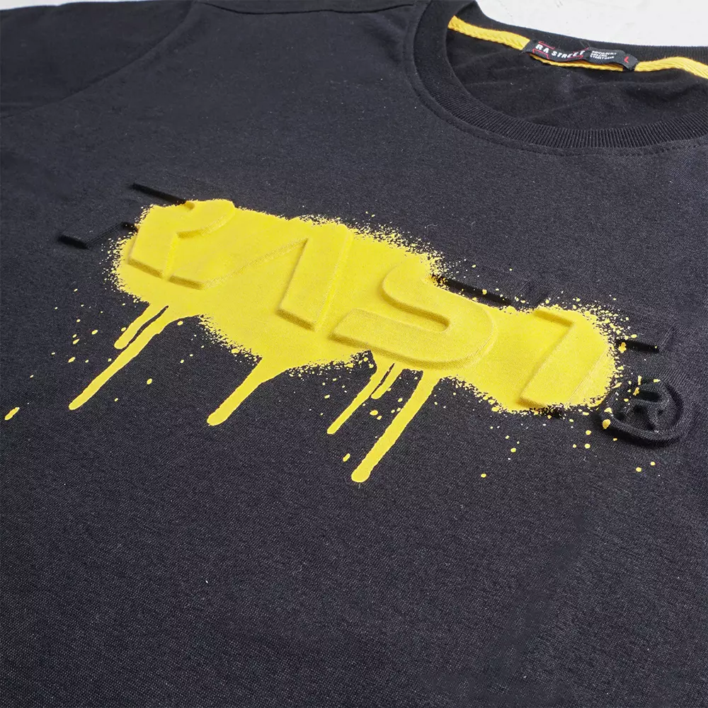 Jual RA Street KAOS PRIA TSHIRT LENGAN PENDEK Over spray Black RA ...