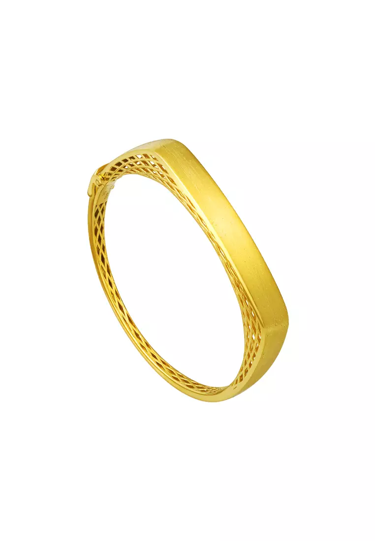Buy TOMEI TOMEI Sri Puteri Classic Infused Bangle, Yellow Gold 916 2026 ...