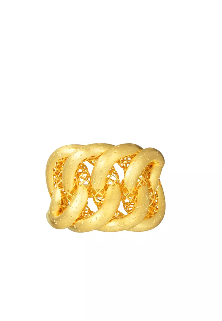 Buy TOMEI TOMEI Entwining Knot Ring, Yellow Gold 916 2024 Online ...