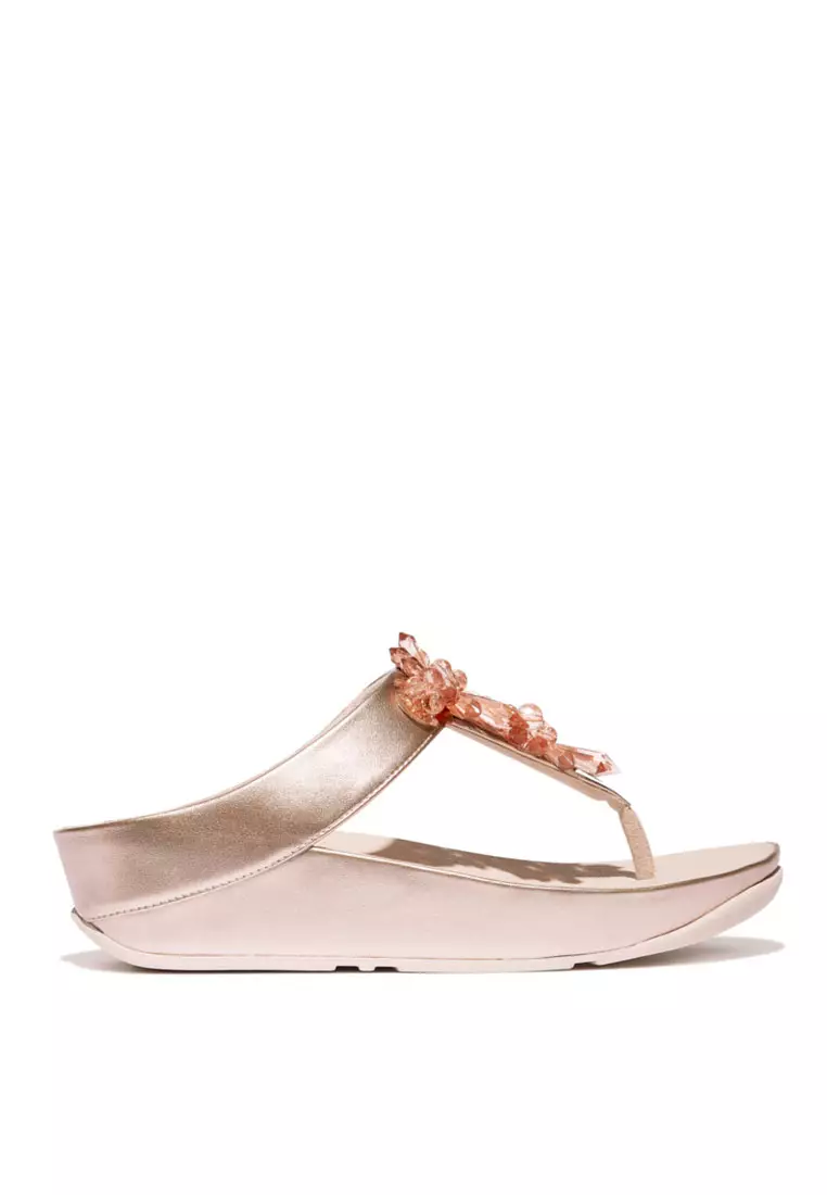 Buy FitFlop FitFlop RUMBA Starburst-Bead Metallic Toe-Post Sandals ...