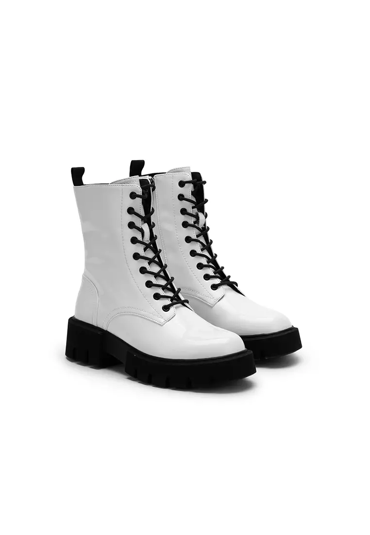 Buy nose CLASSIC PLATFORM LACE-UP BOOTS Online | ZALORA Malaysia