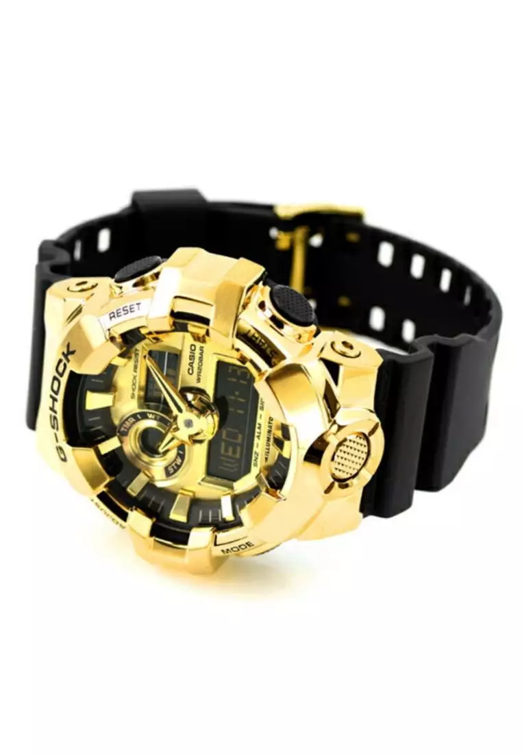 Buy Casio Casio G-Shock Gold Dial Black Resin Strap Men Watch GM-700G-9ADR-P 2025 Online | ZALORA