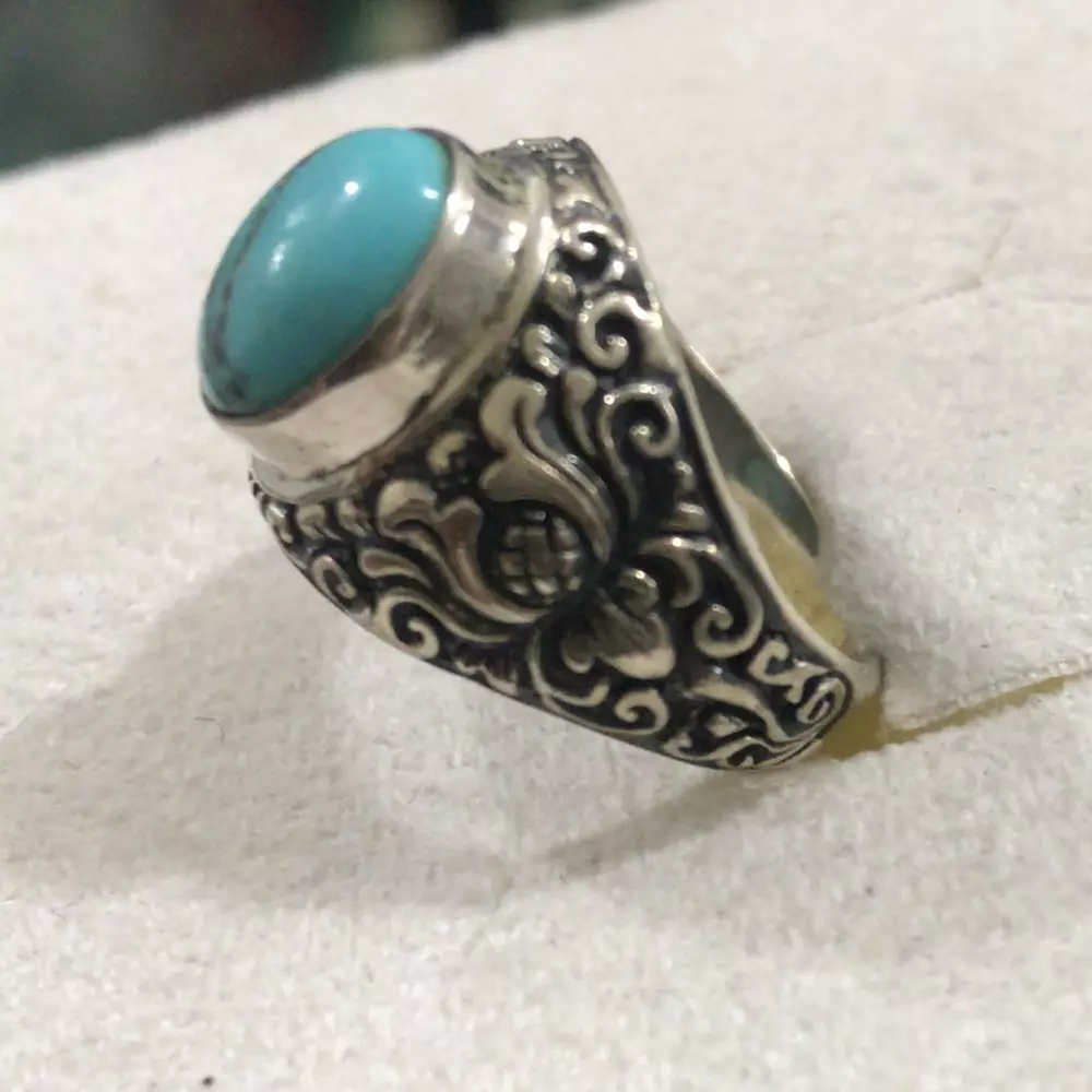 Jual Kusuma Silver Cincin ring perak silver bali 925 Ukir Bunga Tunjung ...