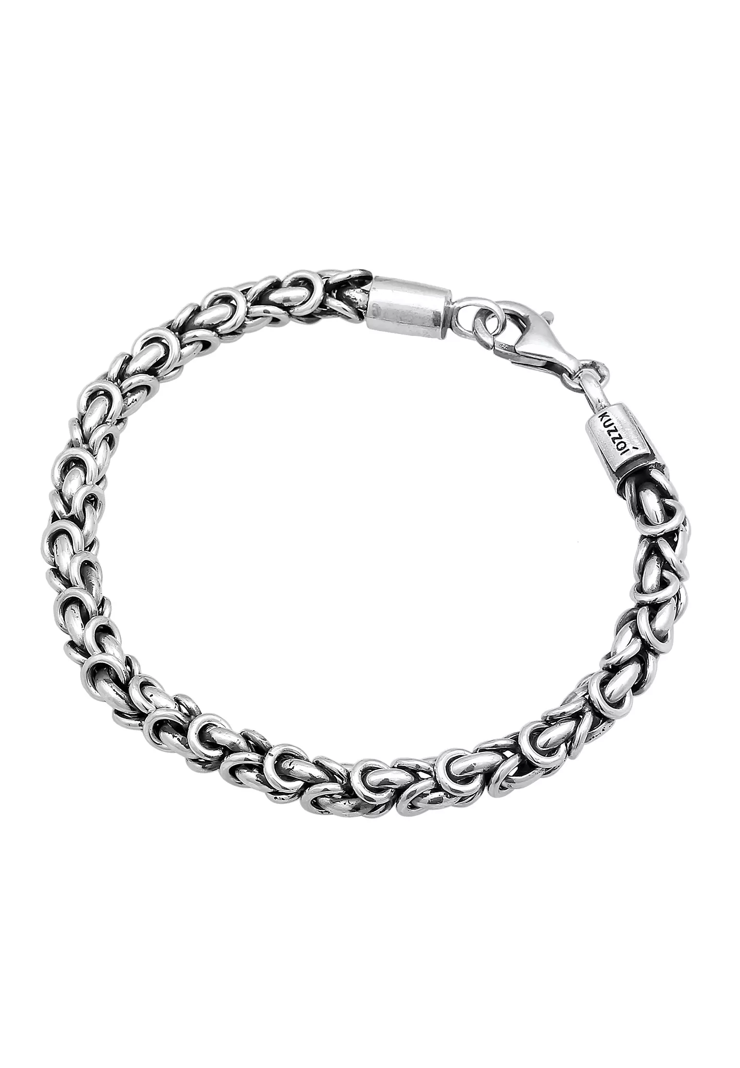 Buy Kuzzoi Bracelet Men Links Basic Solid Oxidised Online | ZALORA Malaysia