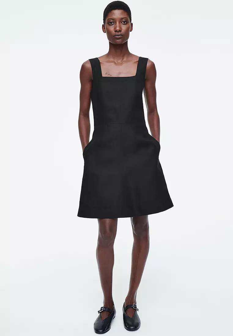 Buy COS Square-Neck Mini Pinafore Dress Online | ZALORA Malaysia