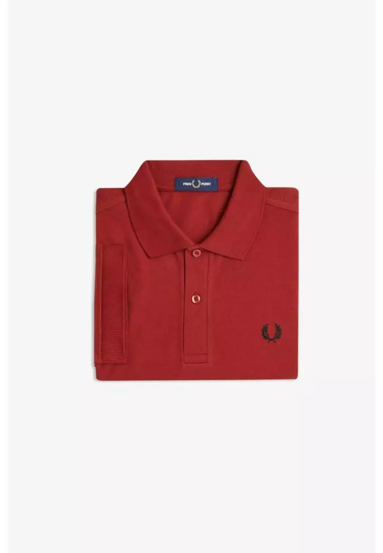 Buy Fred Perry Fred Perry M6000 The Fred Perry Shirt (Burnt Red / Black ...