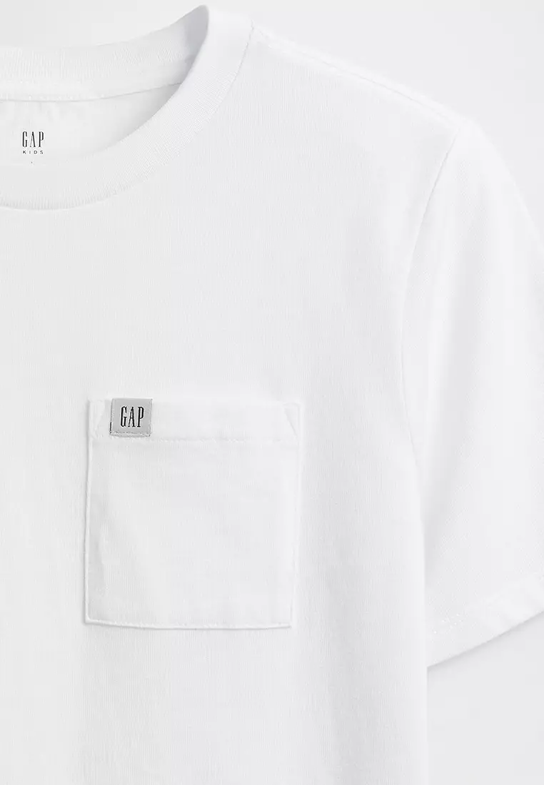 Buy GAP French Original Logo Pocket Tee 2026 Online | ZALORA