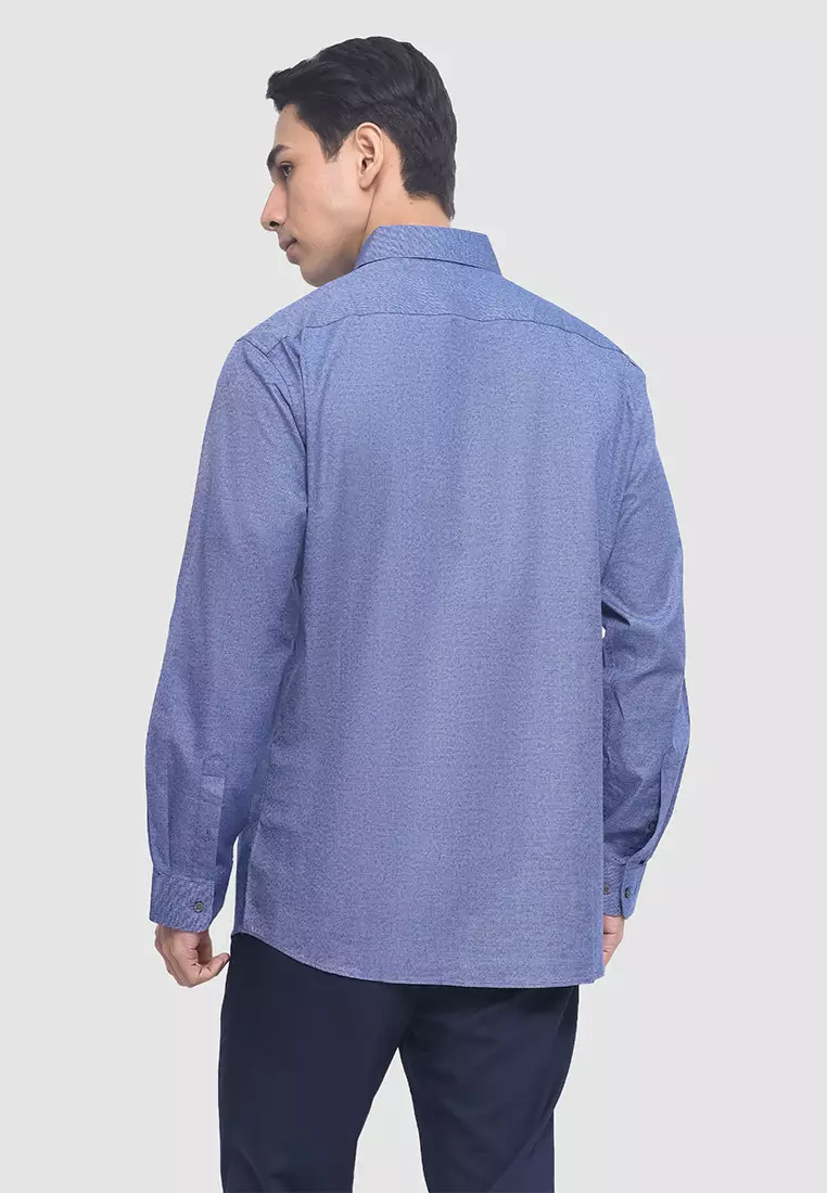 Buy Daniel Hechter Slim Fit Solid Texture Button Down Shirt 2025 Online | ZALORA Philippines