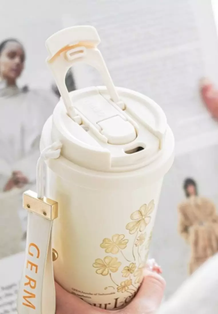 Buy Germ Germ Original Four-Leaf Clover Coffee Straw Cup 500ML Liner ...