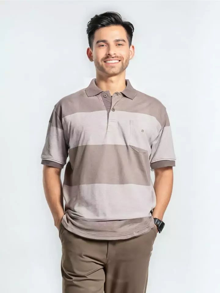 Jual Hassenda Baverre Man by Hassenda - Kaos Polo Shirt Pria Kerah Lengan Pendek Ghazi Coklat ...