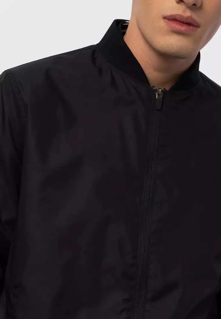 Jual Executive Regular Fit Edgy Bomber Jacket Original 2025 | ZALORA ...