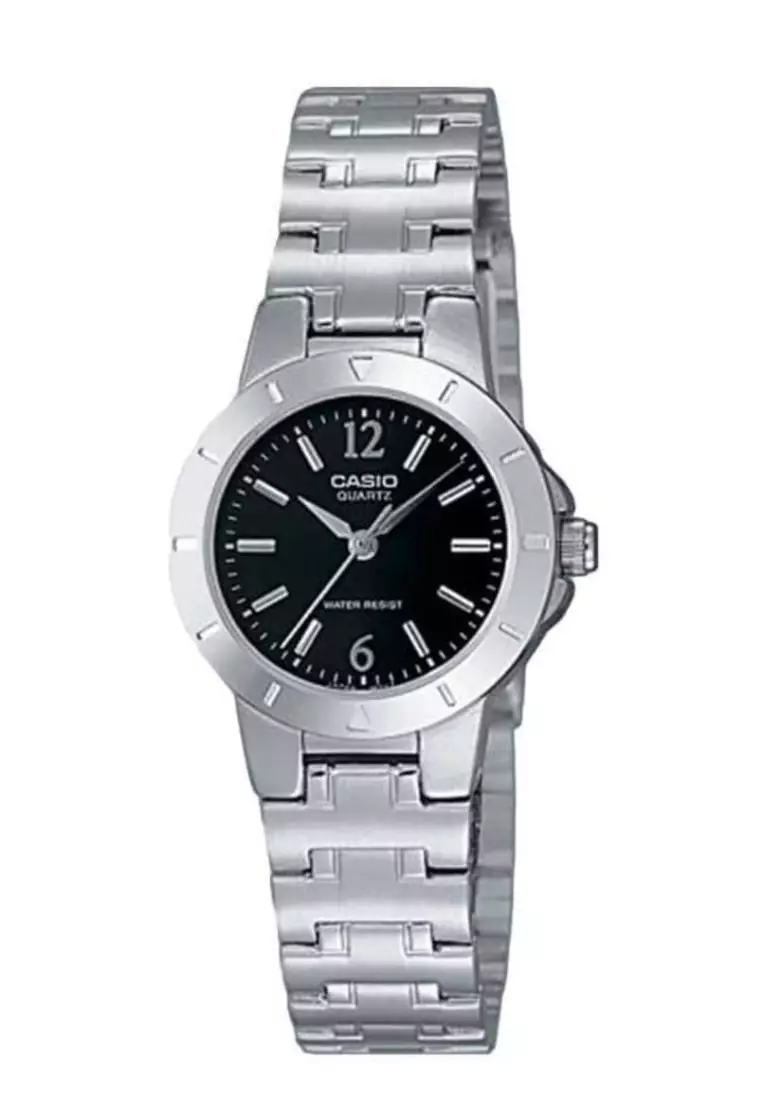 Jual Casio Casio Analog Jam Tangan Wanita Strap Rantai Silver LTP-1177A ...