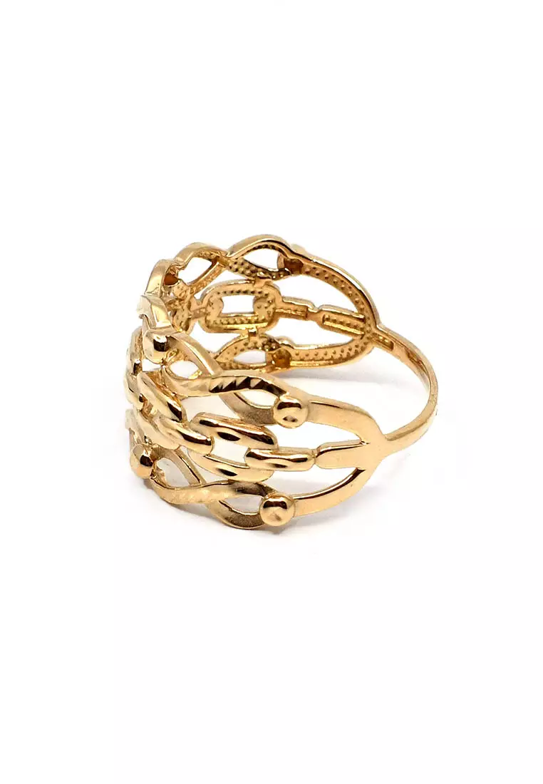 Buy CEBUANA LHUILLIER JEWELRY 18K Italian Made Yellow Gold Lady Ring ...