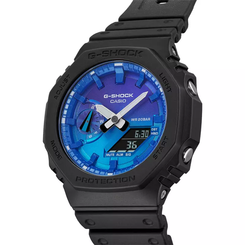 Jual Casio Jam Tangan Pria Casio G-Shock GA-2100FL-1ADR CasiOak Flame ...