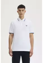 Buy Fred Perry Fred Perry M12 Twin Tipped Fred Perry Shirt (White / Ice ...