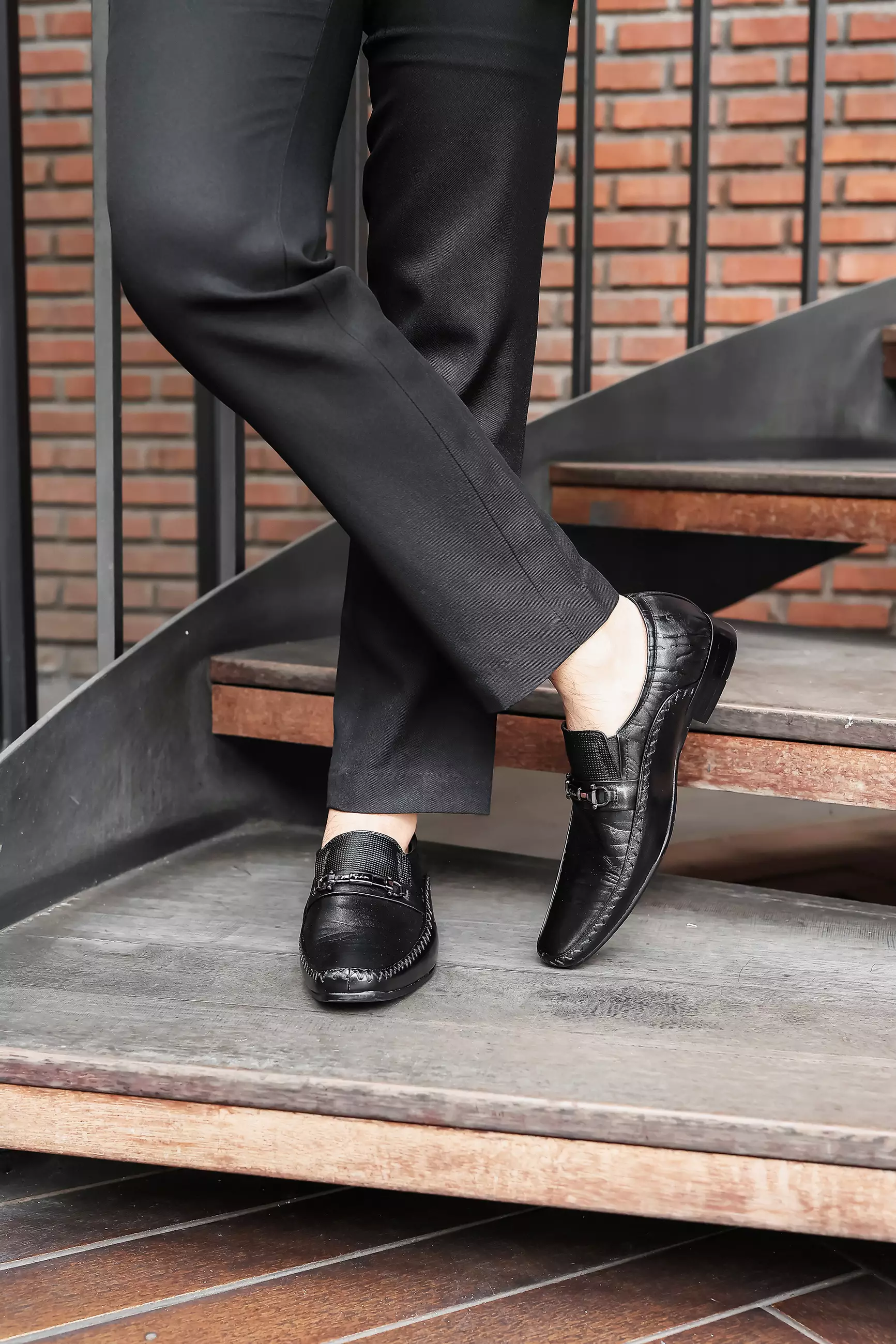 Jual Marelli William Men Shoes Formal Pantofel Kulit Asli - Black ...