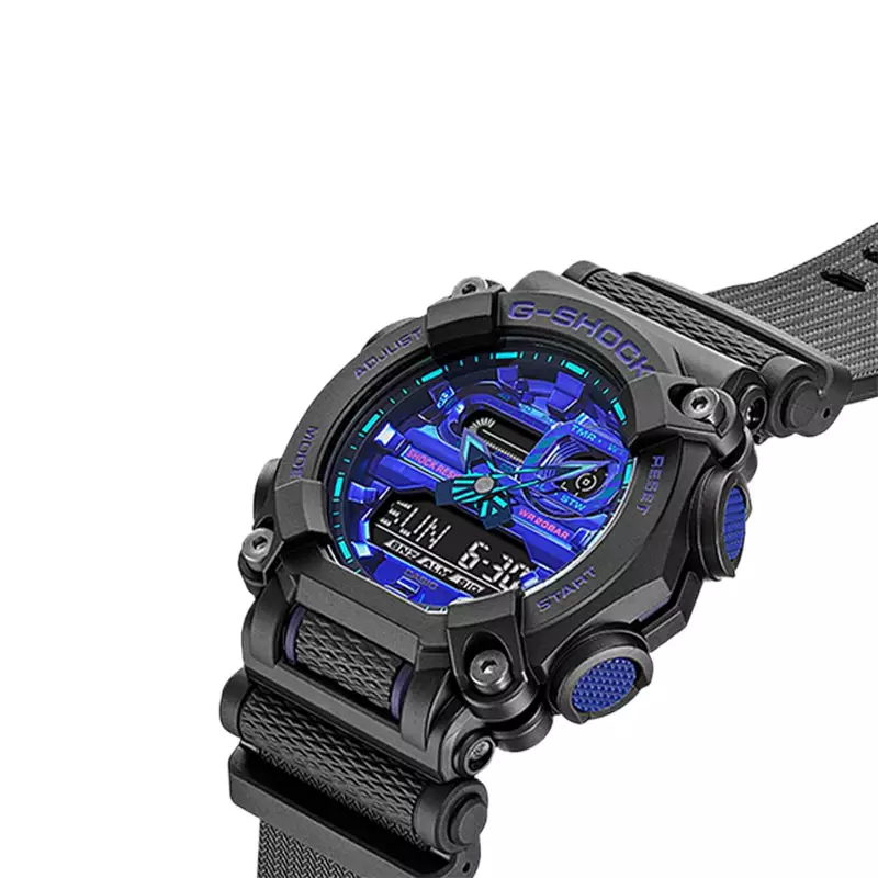 Jual CASIO Jam Tangan Pria Casio G-Shock GA-900VB-1ADR Virtual Blue ...