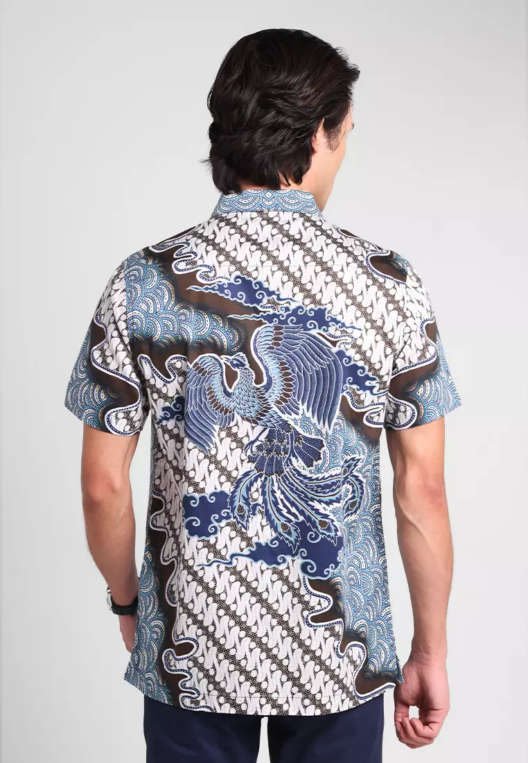Jual Manzone Manzone Kemeja Batik Lengan Pendek Ratagama Brown Warna ...
