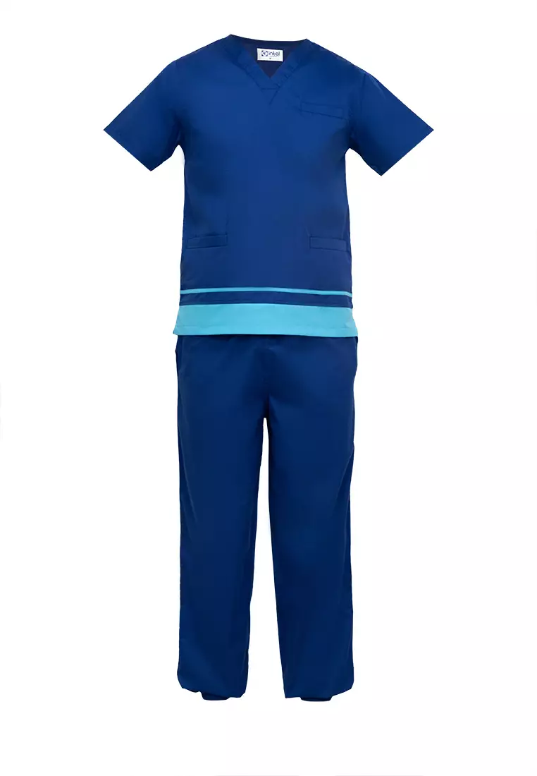 Buy Intal Garments Scrub Suits V Lower Horizontal Design Combination 2024 Online Zalora