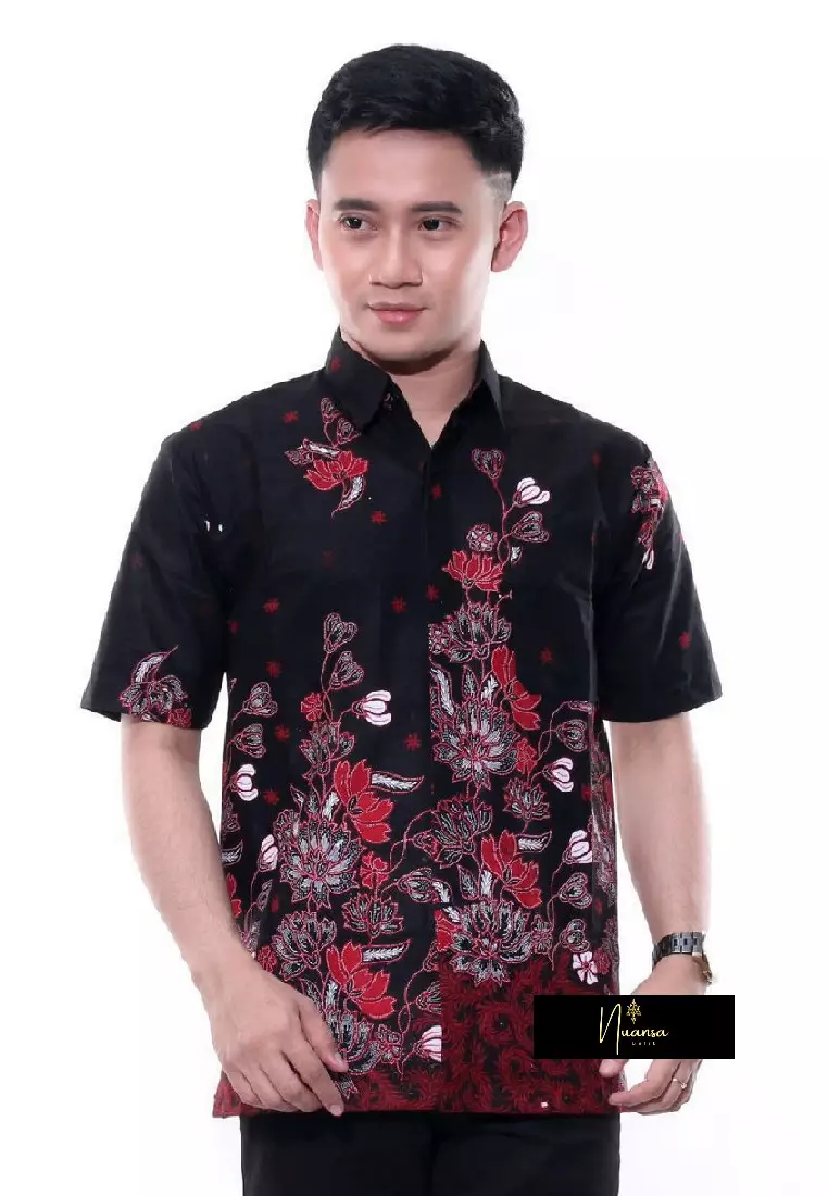 Jual Nuansa Batik Bunga Kemeja Batik Exclusive Premium Pria Casual ...