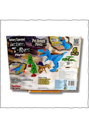 Jual Red Box Red Box Toys Pre-Historic Times Action T-Rex Playset 6 pcs ...
