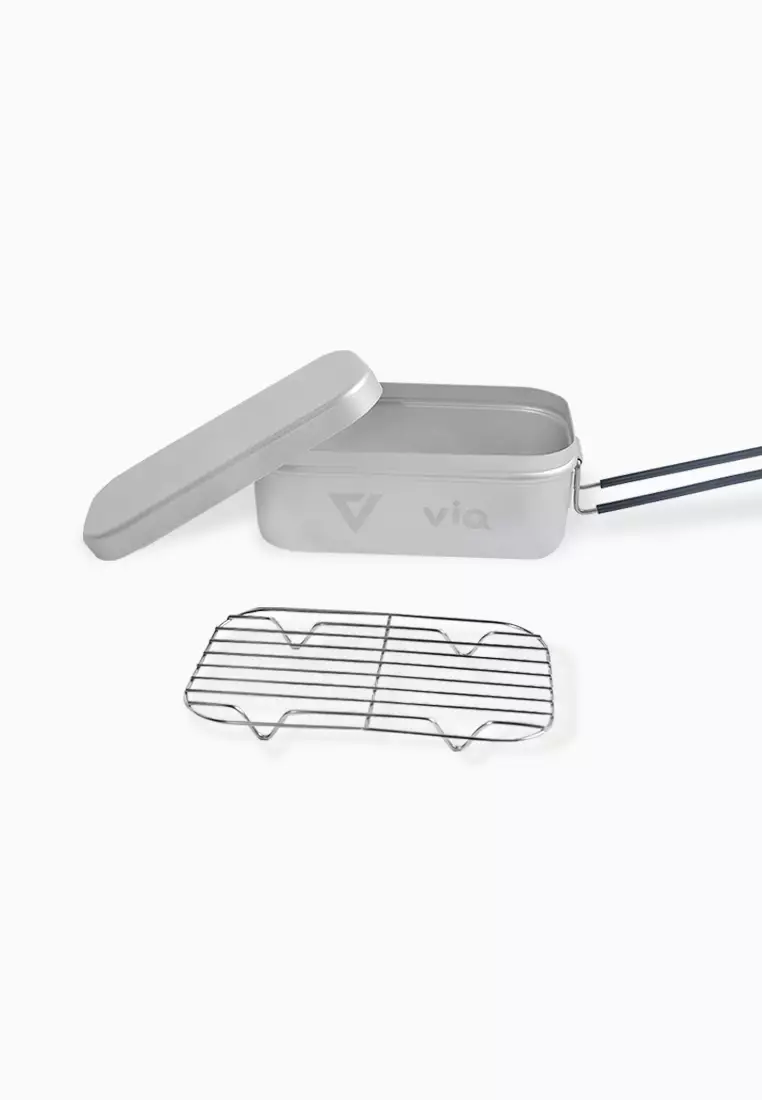 ViQ ViQ 800ML Aluminium Cooking Messtin with Steam Rack 2023 | Buy ViQ ...