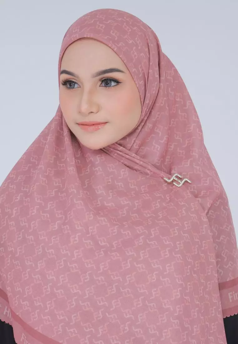 Jual First Hijab Zuria Monogram Scarf In Dusty Pink Original 2024 ...