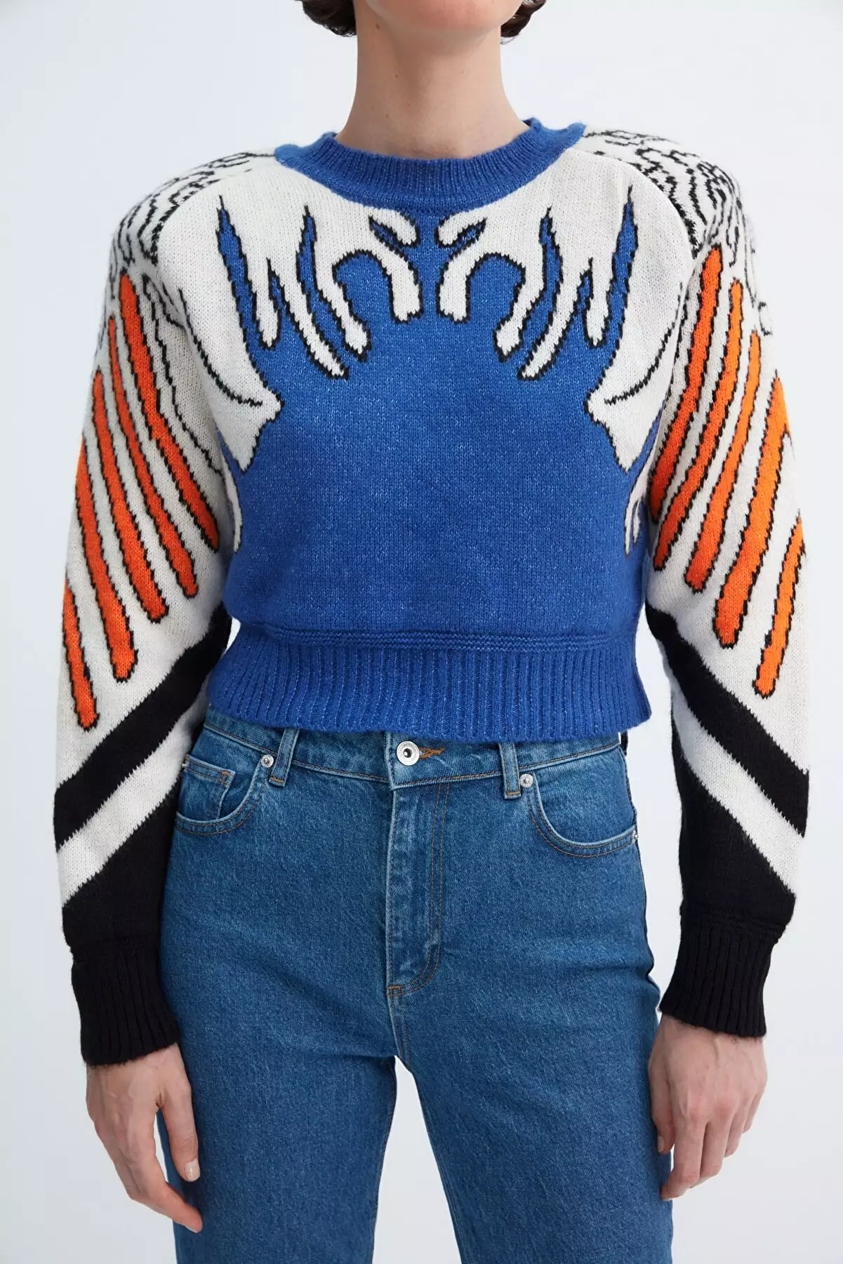 Buy Trendyol X Zeynep Tosun Multicolored Patterned Padding Detailed ...