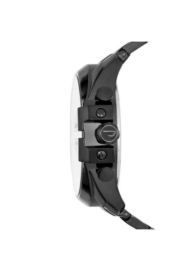 網上選購 DIESEL Diesel 男士 Mega Chief 計時黑色不銹鋼手錶 DZ4355 2025 系列 | ZALORA香港