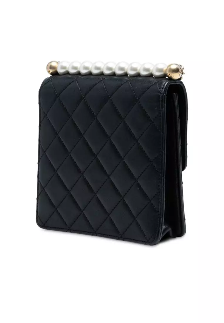 Buy Chanel Pre-Loved Chanel Small Lambskin Chic Pearls Flap 2026 Online ...