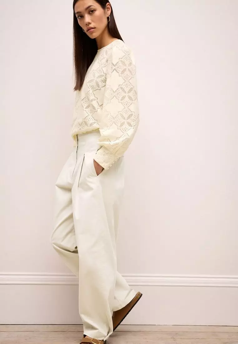 Buy NEXT Lace Long Sleeve Blouse 2025 Online | ZALORA