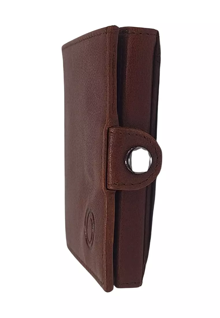 Buy Oxhide Oxhide Compact wallet in Vintage Leather in Brown colour ...